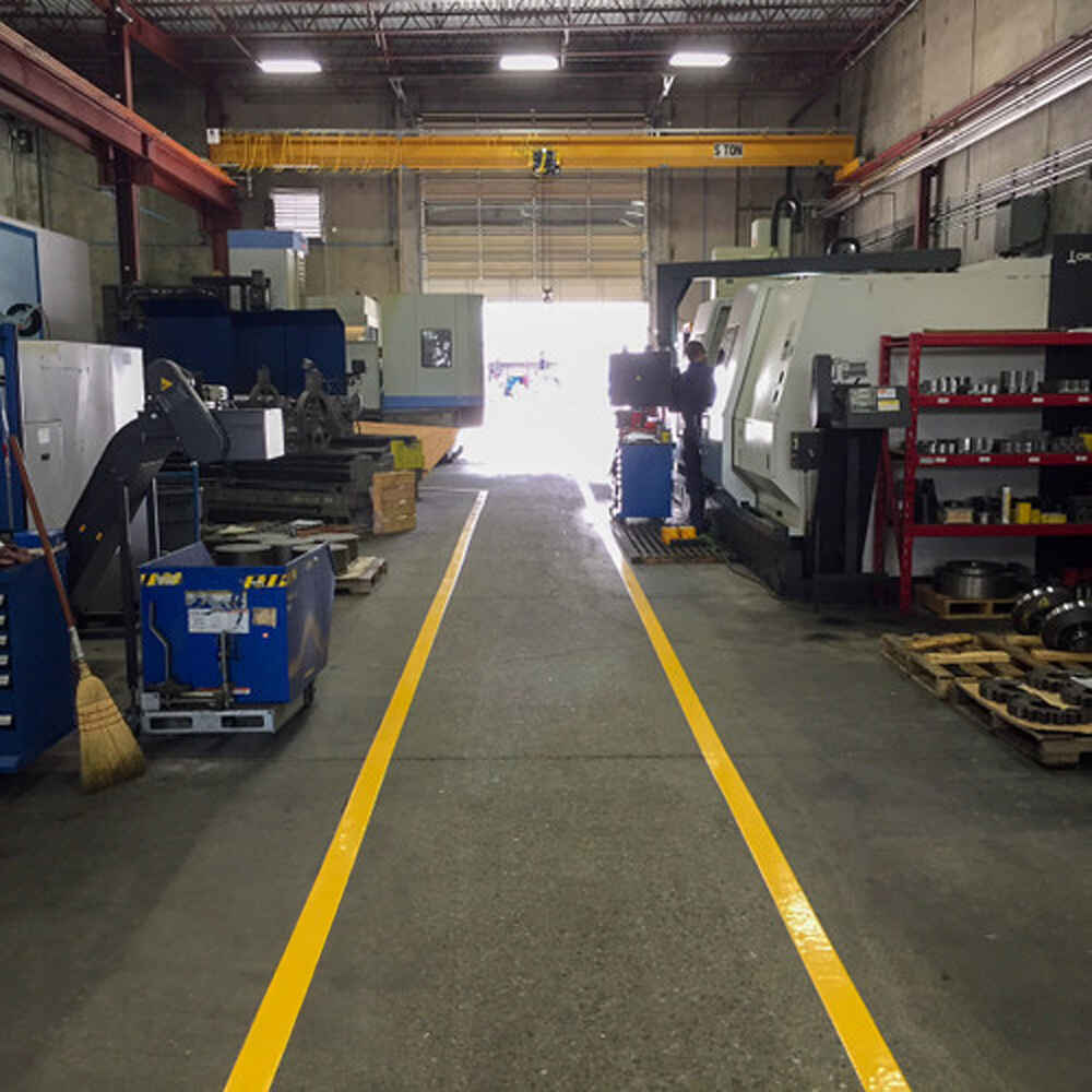 Cinta para Delimitar Pasillos 4" x 50' Amarilla - RIVUS®