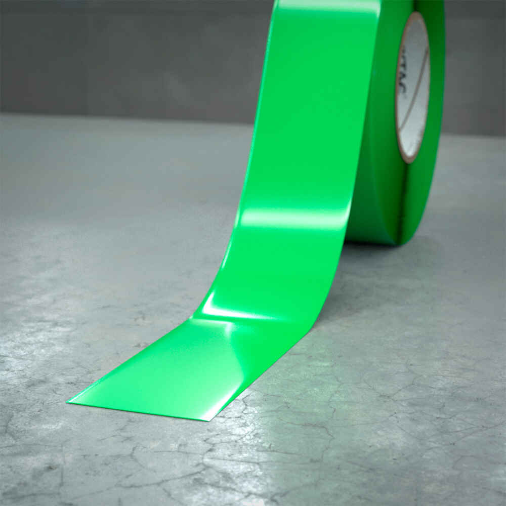 Cinta de Seguridad Verde 3" x 100' para Piso - RIVUS®