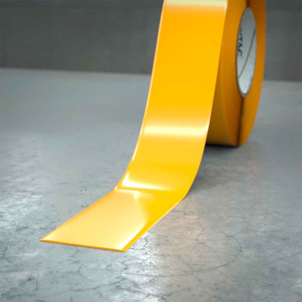 Cinta Amarilla de Seguridad Piso Lean 2" x 100' - RIVUS®